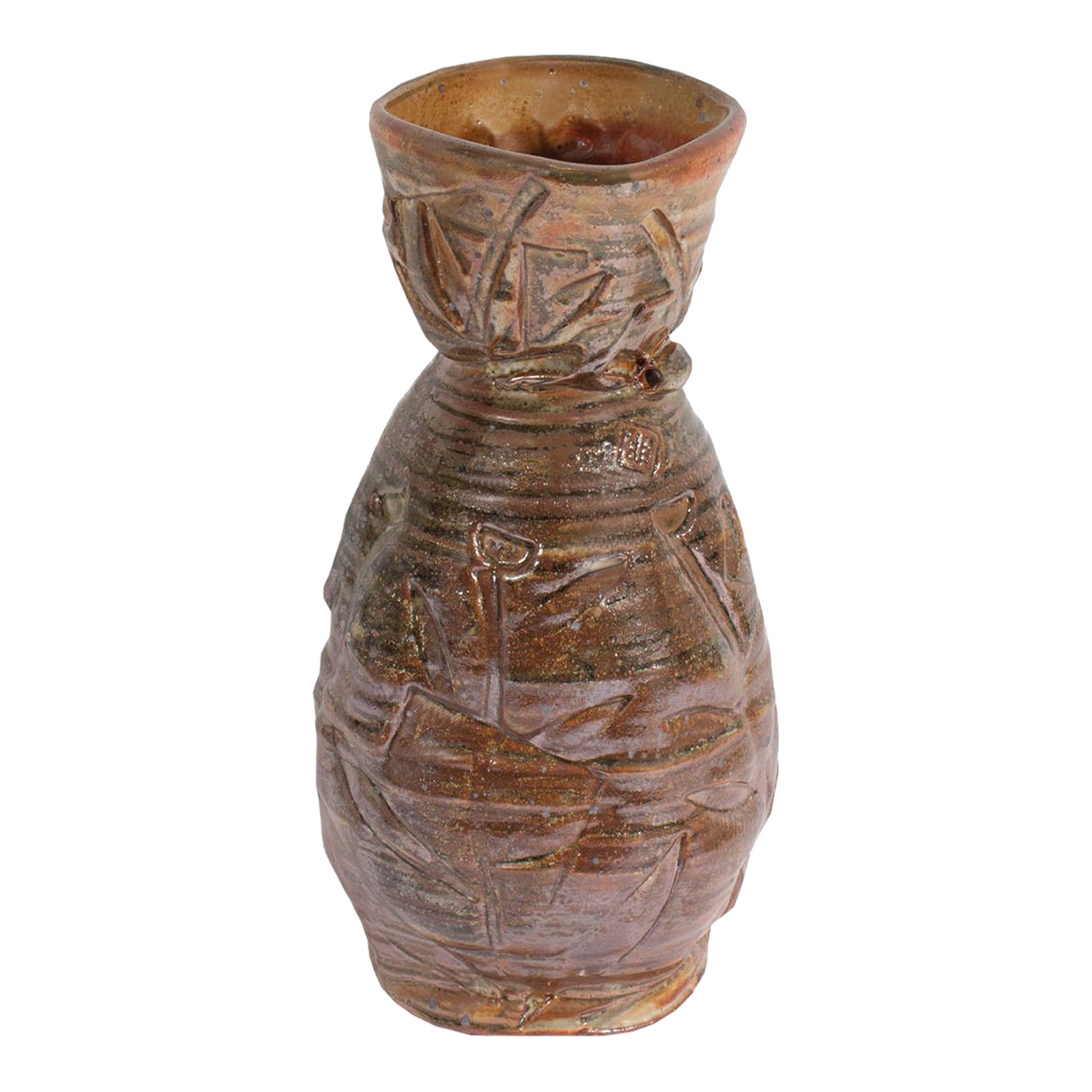 Barry Unitas Barnes Signed Studio Pottery Vase | Chairish