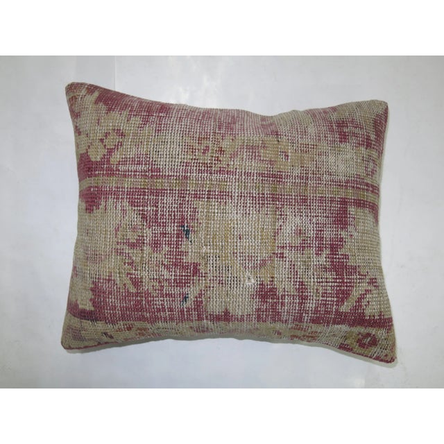 Distressed Vintage Rug Pillow | Chairish