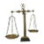 Vintage Brass Balance Scale on Marble Base | Chairish
