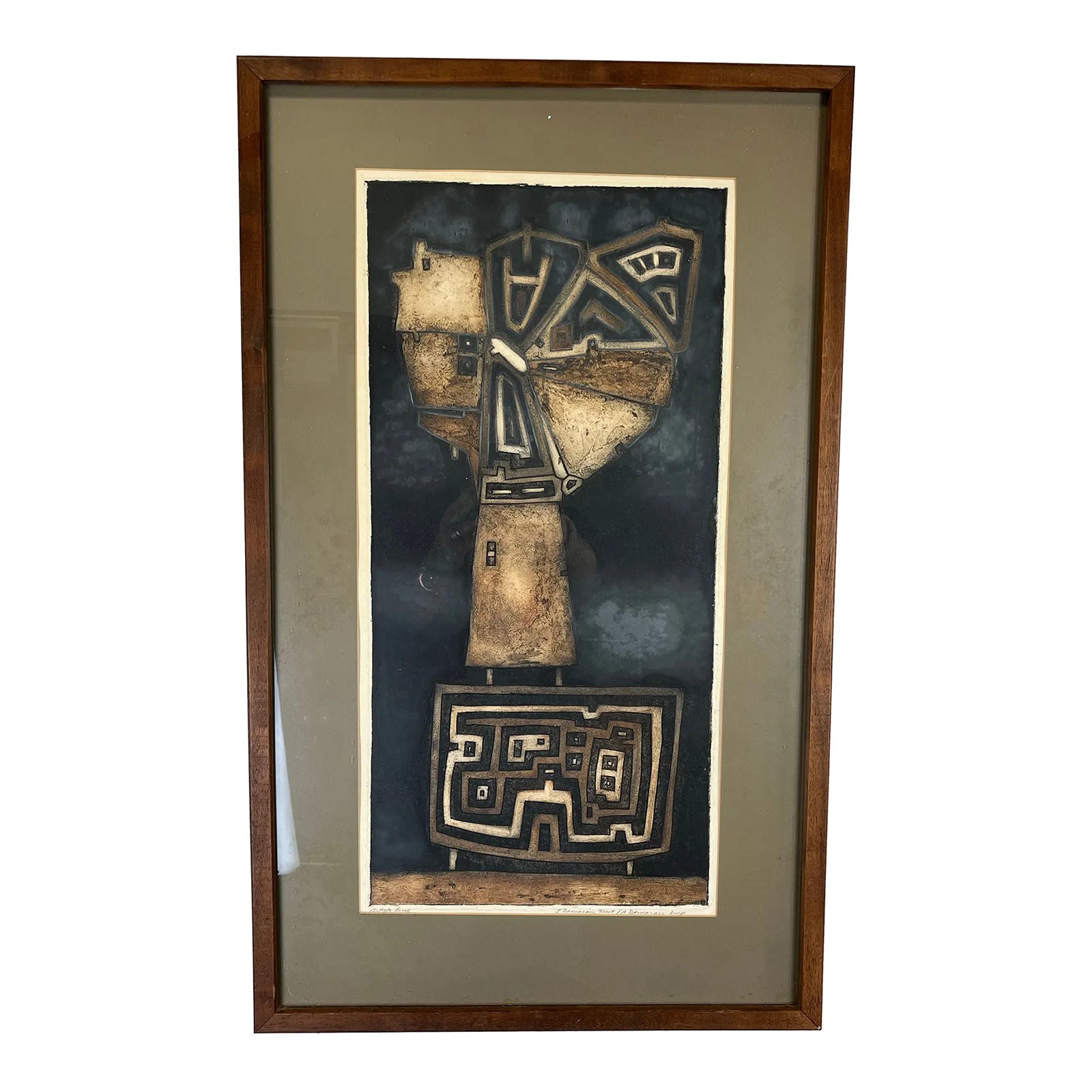 Mid Century Joseph Demarais Artist Proof Etching | Chairish