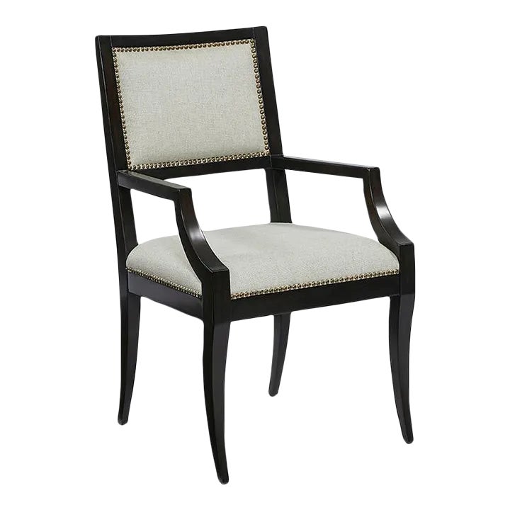 Ross Dining Arm Chair, Mink Finish | Chairish