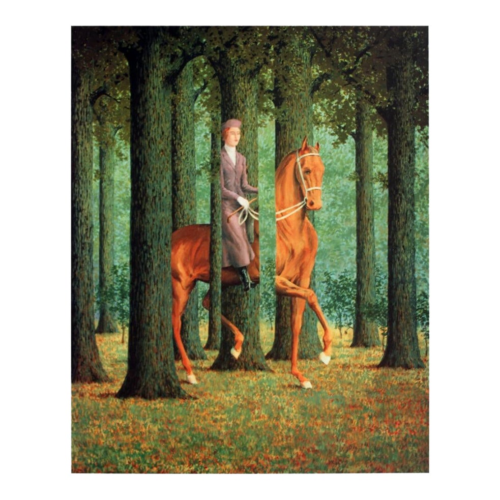 2012 Rene Magritte 'Le Blanc-seing' Surrealism Brown,Green Belgium Offset Lithograph | Chairish