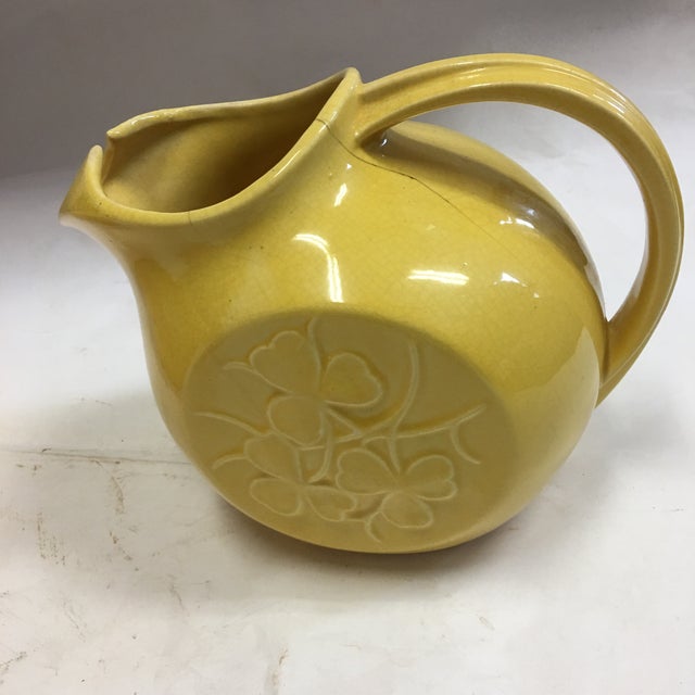 McCoy Mid-Century Mustard Yellow Pitcher | Chairish