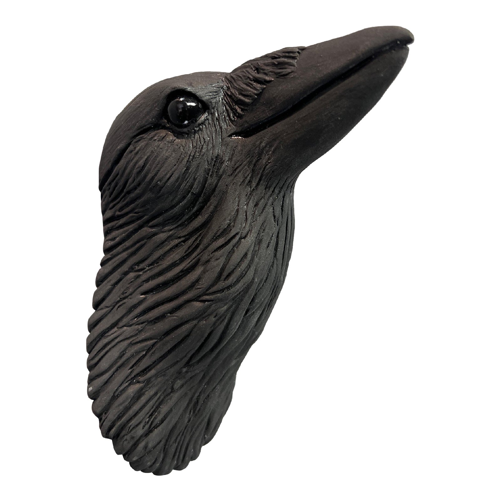Karla Walter Ceramic Wall Sculpture of Crow #16 2023 | Chairish