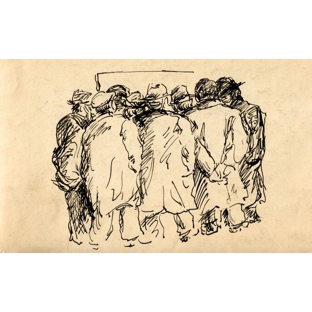 Milnes Levick Original Pen & Ink C.1920 | Chairish