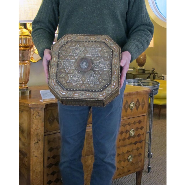 Crafted and Large Middle Eastern Micro-Mosaic Marquetry Inlaid ...
