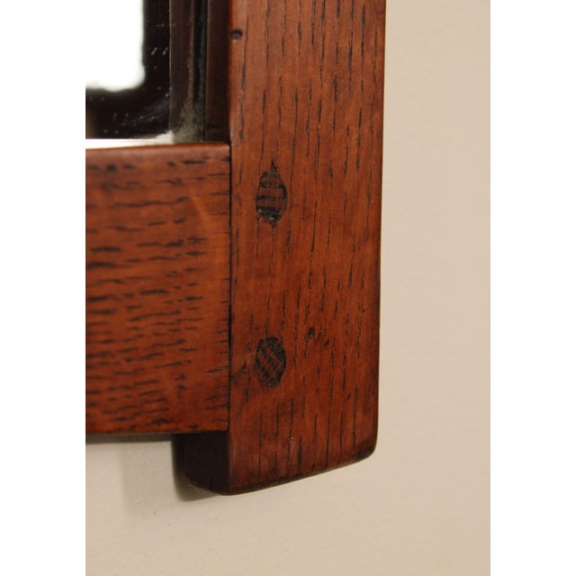 Mission Style Oak Wall Mirror | Chairish
