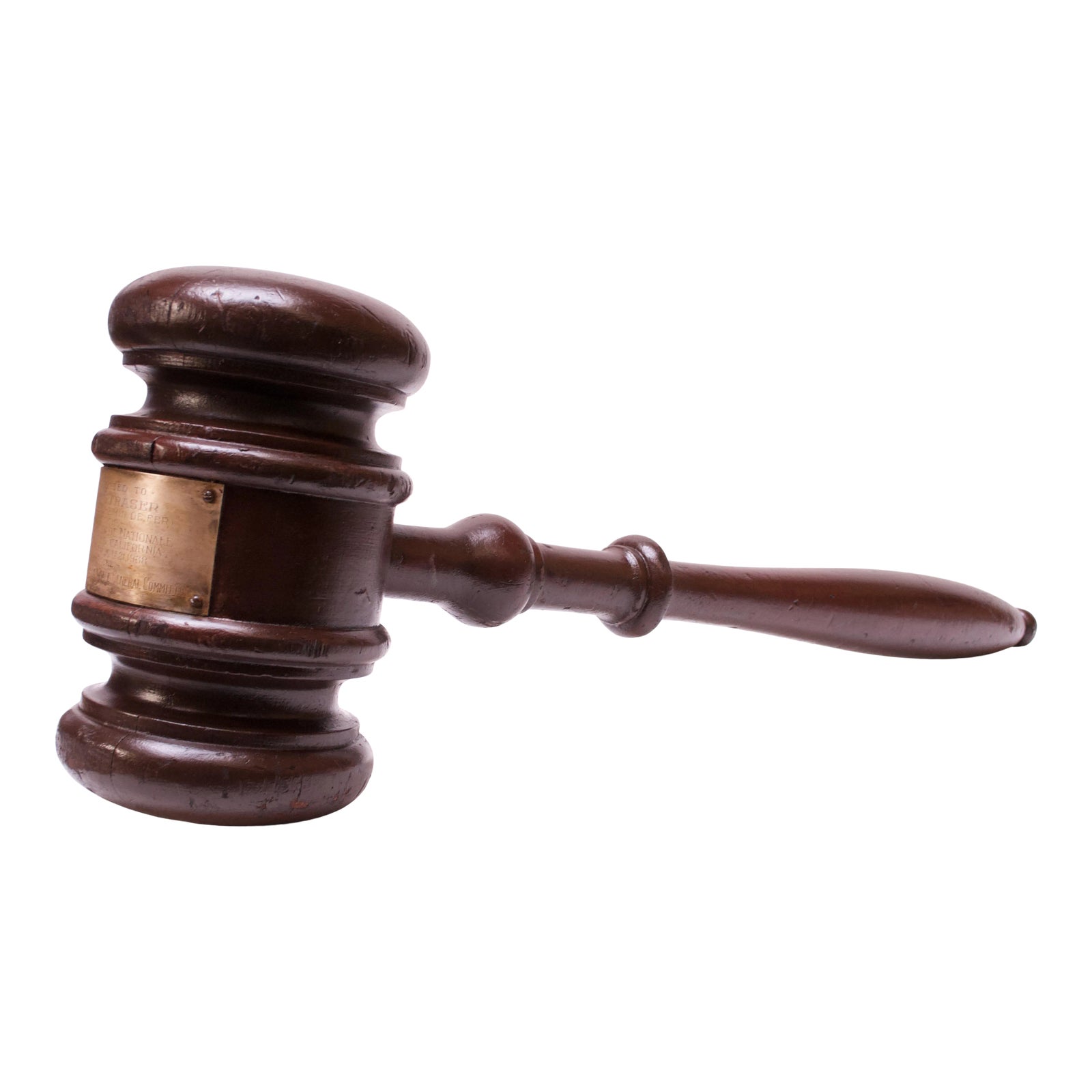 1930s Oversized Folk Art Wooden Gavel | Chairish