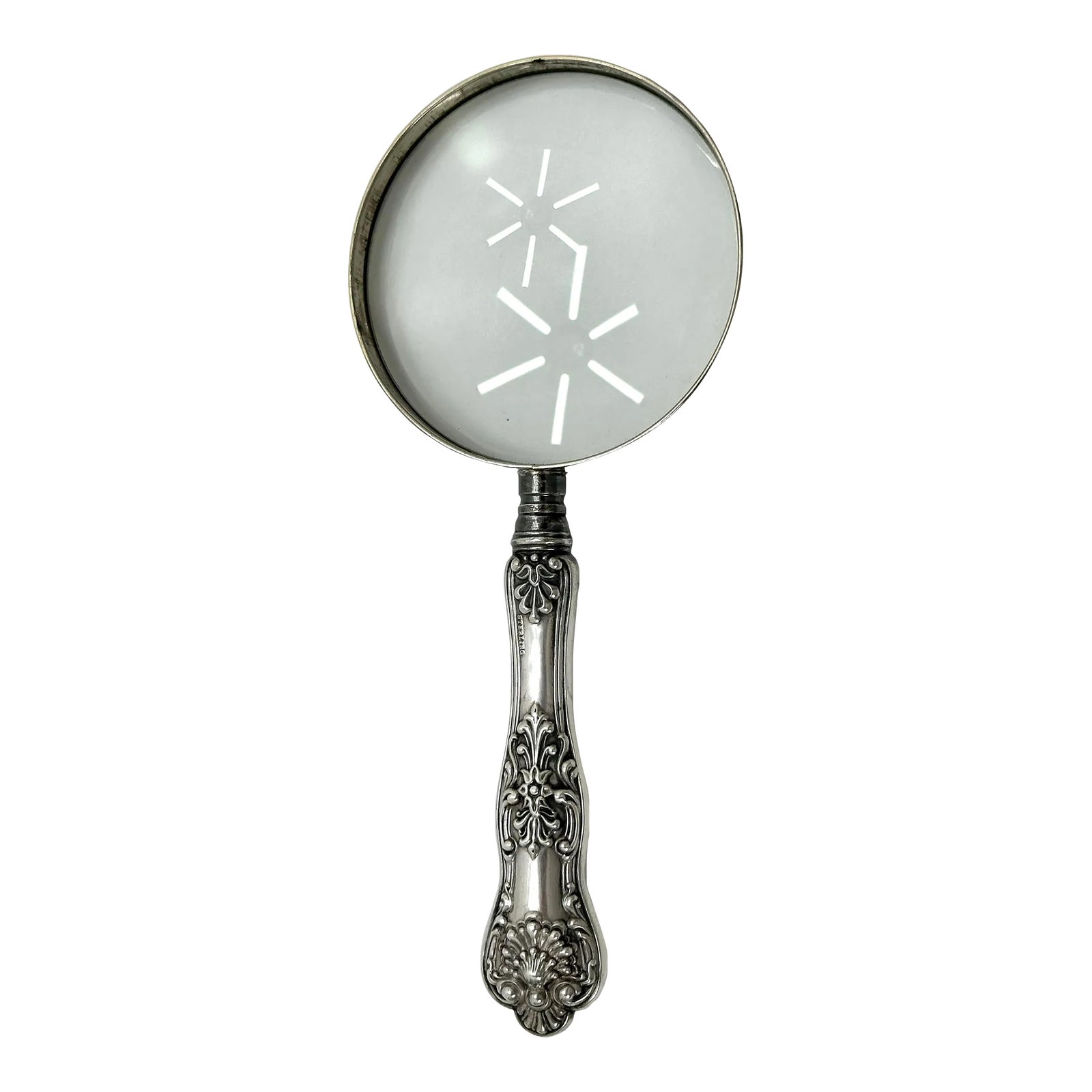 Classic Rococo Style Antique American Sterling Silver Handle Desk Top ...