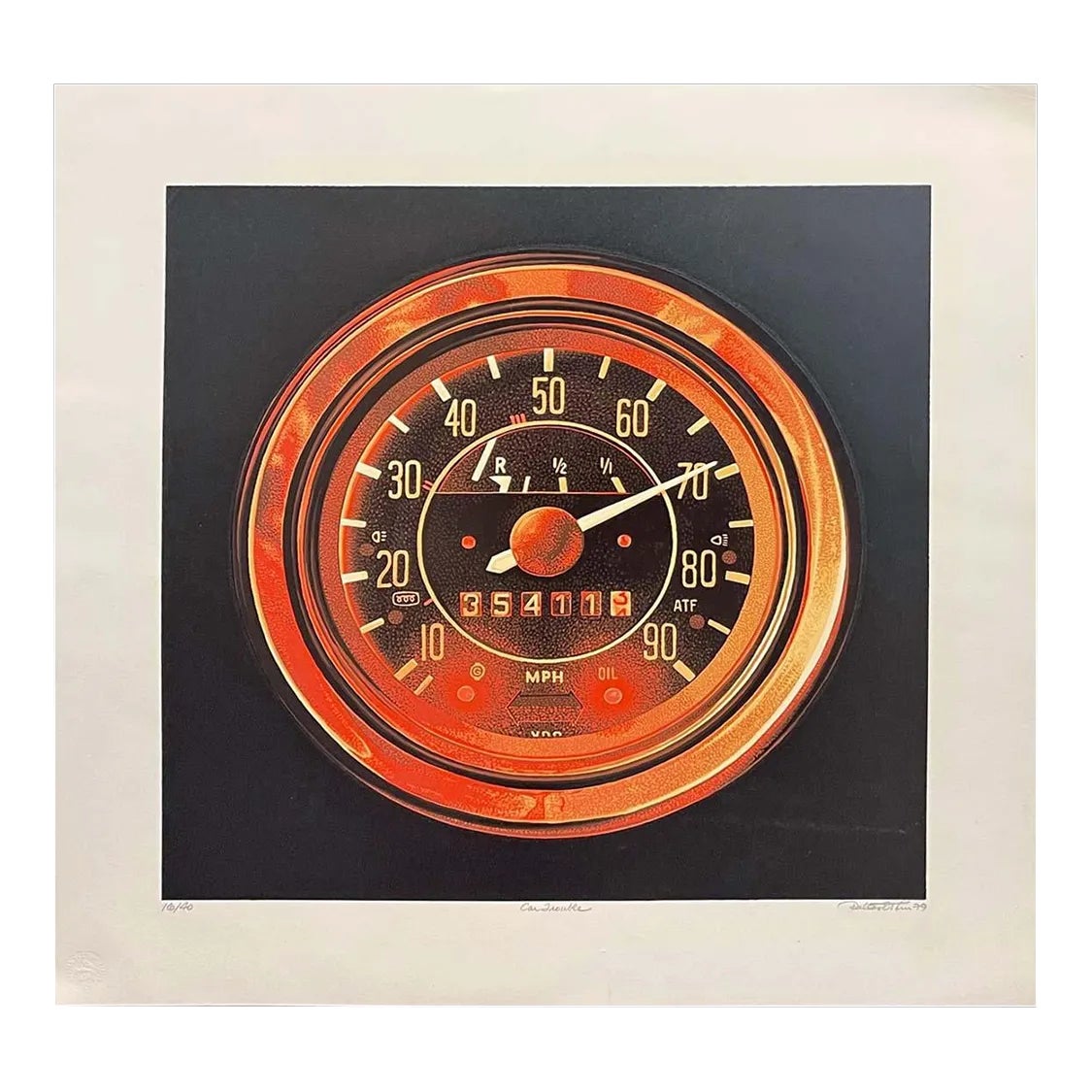 Dallas John "Car Trouble" Signed & Numbered Serigraph | Chairish