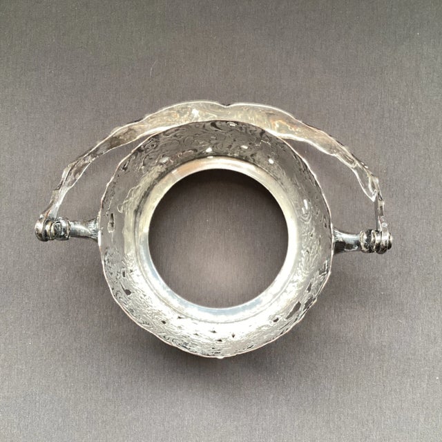 Antique Barbour Silver Co. Quadruple Silver Candy Dish With Handle ...