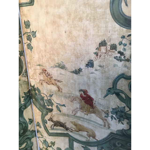 19th Century European Hand Painted Dressing Screen | Chairish