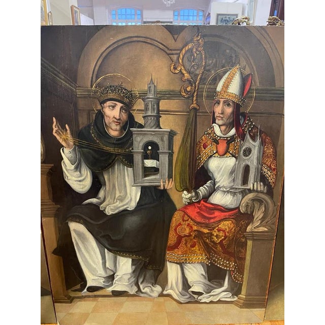 Spanish School Artist, Annunciation Triptych, 17th Century, Oil on ...