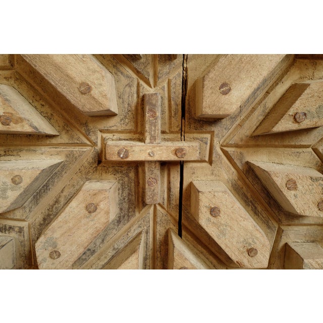 Antique Wood Print Block Panel | Chairish