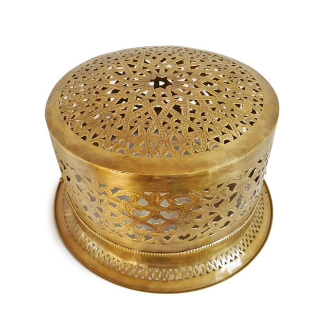 21st Century Brass Moroccan Wall / Ceiling Sconce Lamp Cover | Chairish