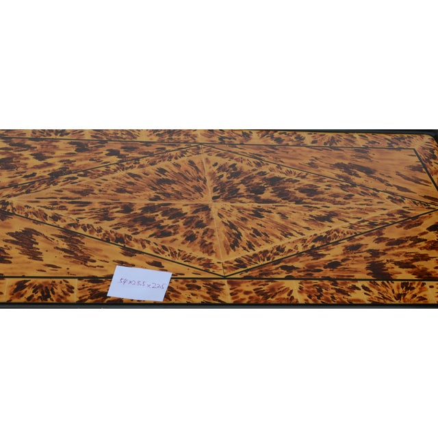 1990s Hand-Painted Faux Turtle Shell Coffee Table | Chairish