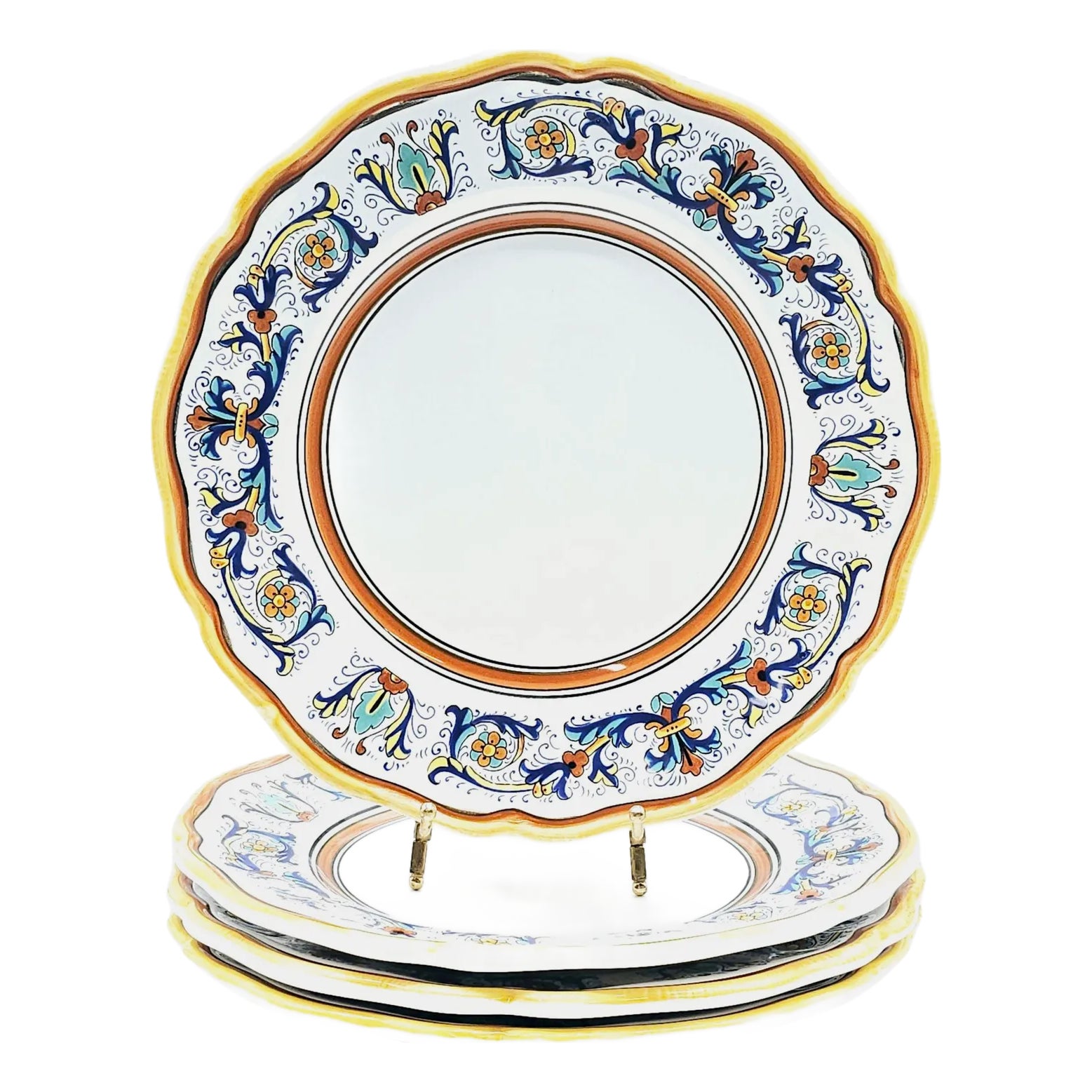 Italian Hand Painted Deruta Nova Plates – Set of 4 by Sur La Table ...