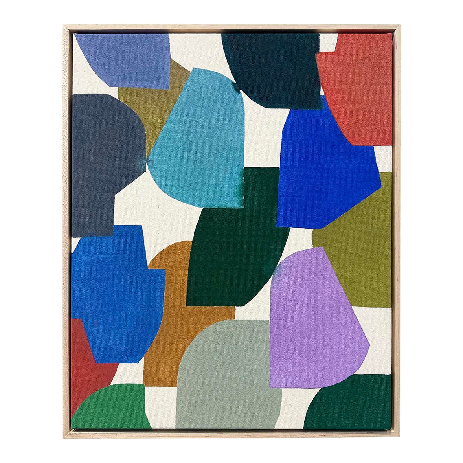 Acrylic and Ink Painting Titled Discourse No2 on Raw Canvas by ...