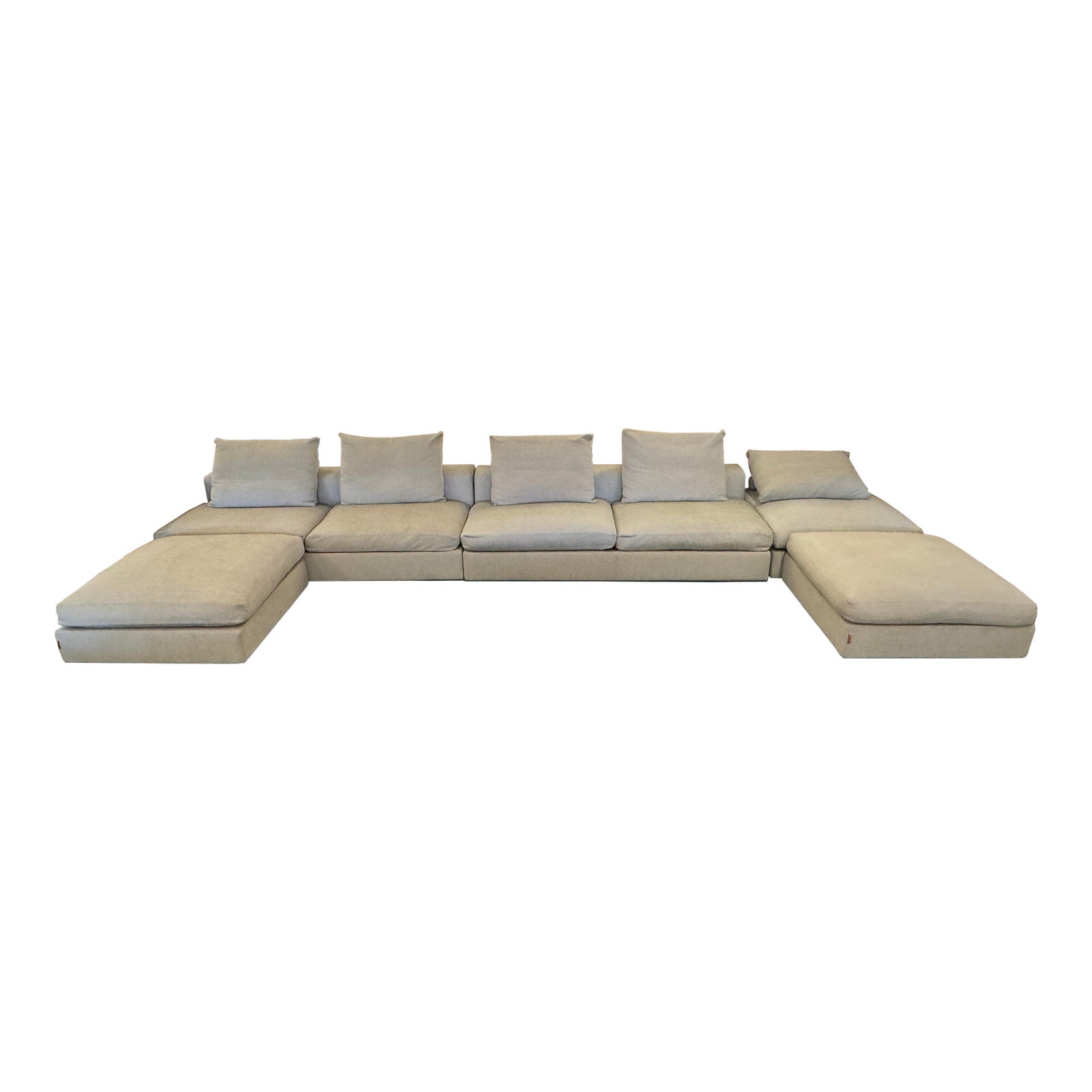 Flexform Groundpiece Sectional Plus Coffee Table , Six Piece | Chairish