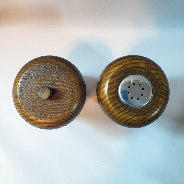 1960s Mid-Century Modern Michael Lax Design Walnut Salt Shaker and ...