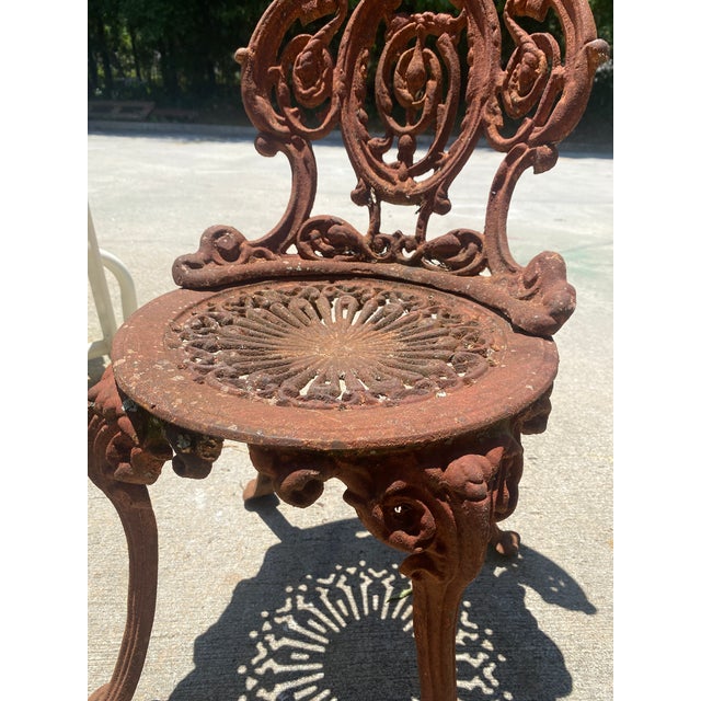 Vintage Metal Small Graveyard Chair | Chairish