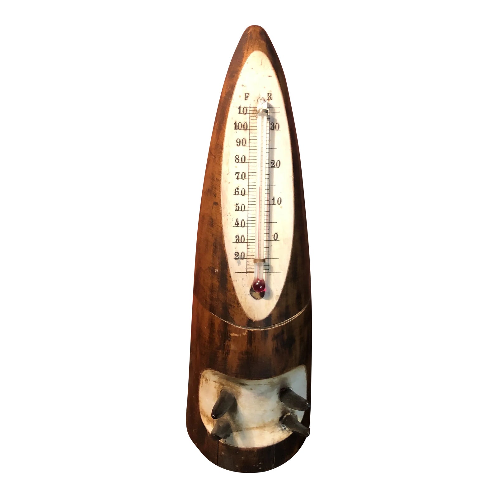 Horn Inkwell With Thermometer, 19th Century | Chairish