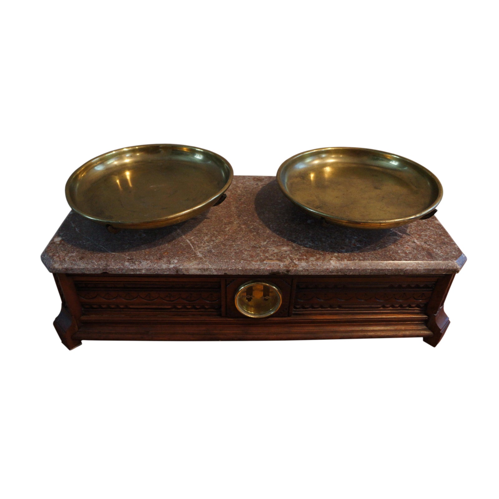 Red Granite Apothecary Scale | Chairish