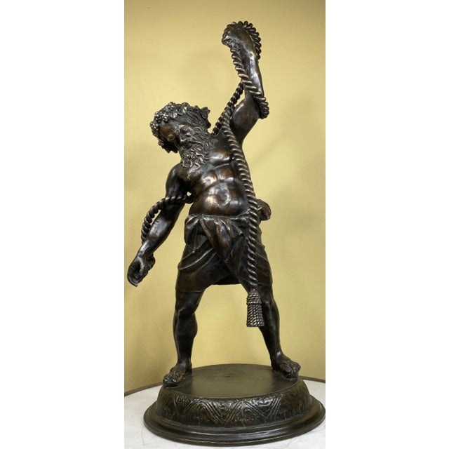 1960s Figurative Bronze Sculpture of Samson | Chairish