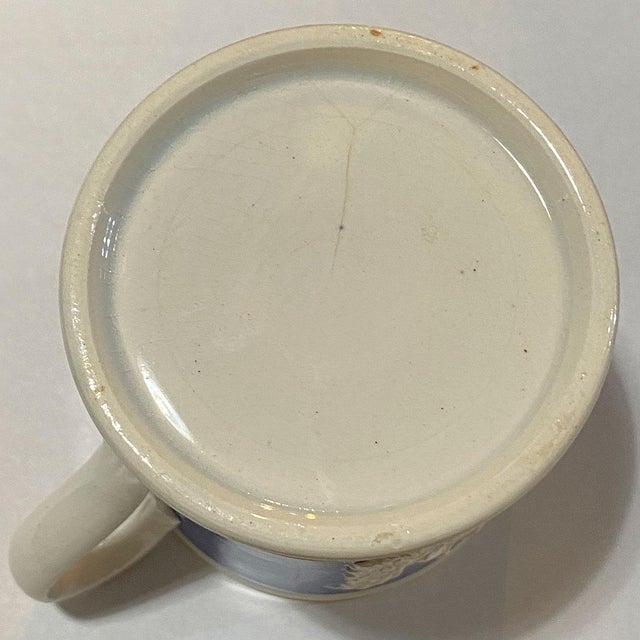 Small English Victorian Pottery Jasperware Type Mug / Can | Chairish