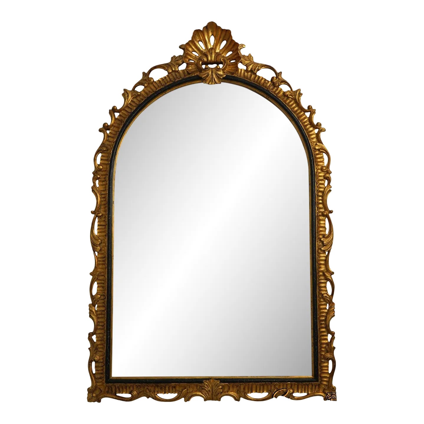 Dauphine Harrison & Gill French Gold Leaf Mirror | Chairish