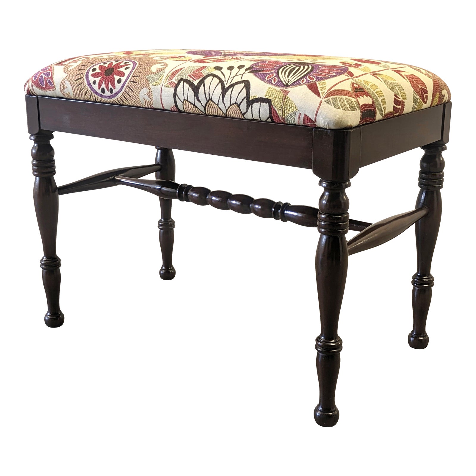 1940s Vintage Vanity Bench - Restored | Chairish