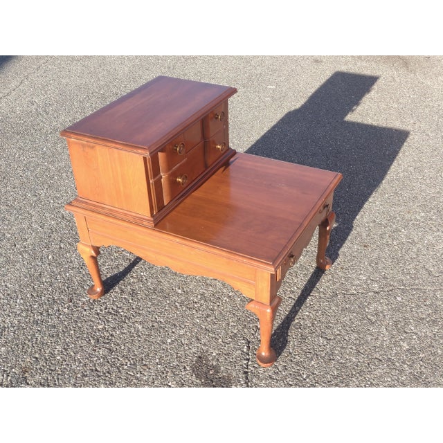 Mid 20th Century Vintage Traditional Two Tier Side Table by ...
