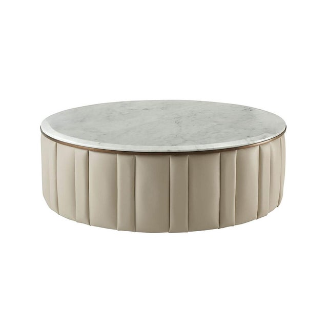 Modern Marble Top Coffee Table | Chairish