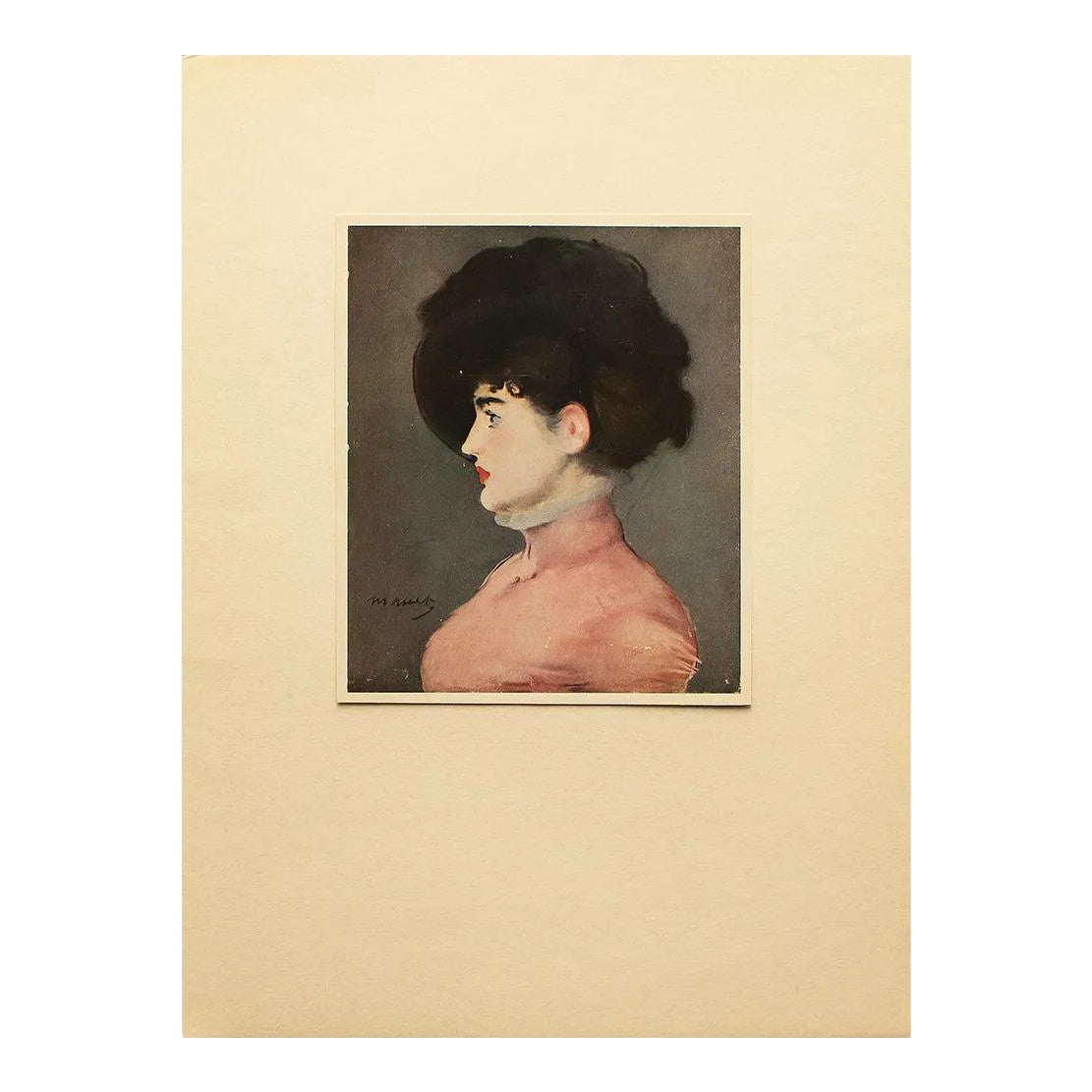 1949 After Edouard Manet "Portrait of Irma Brunner" First Edition ...