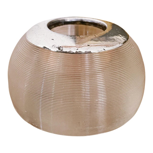 Antique Sterling Silver and Glass Match Striker | Chairish