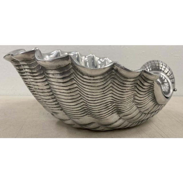 Cast Aluminum Clam Shell Serving Dish by Arthur Court, C.1980s | Chairish