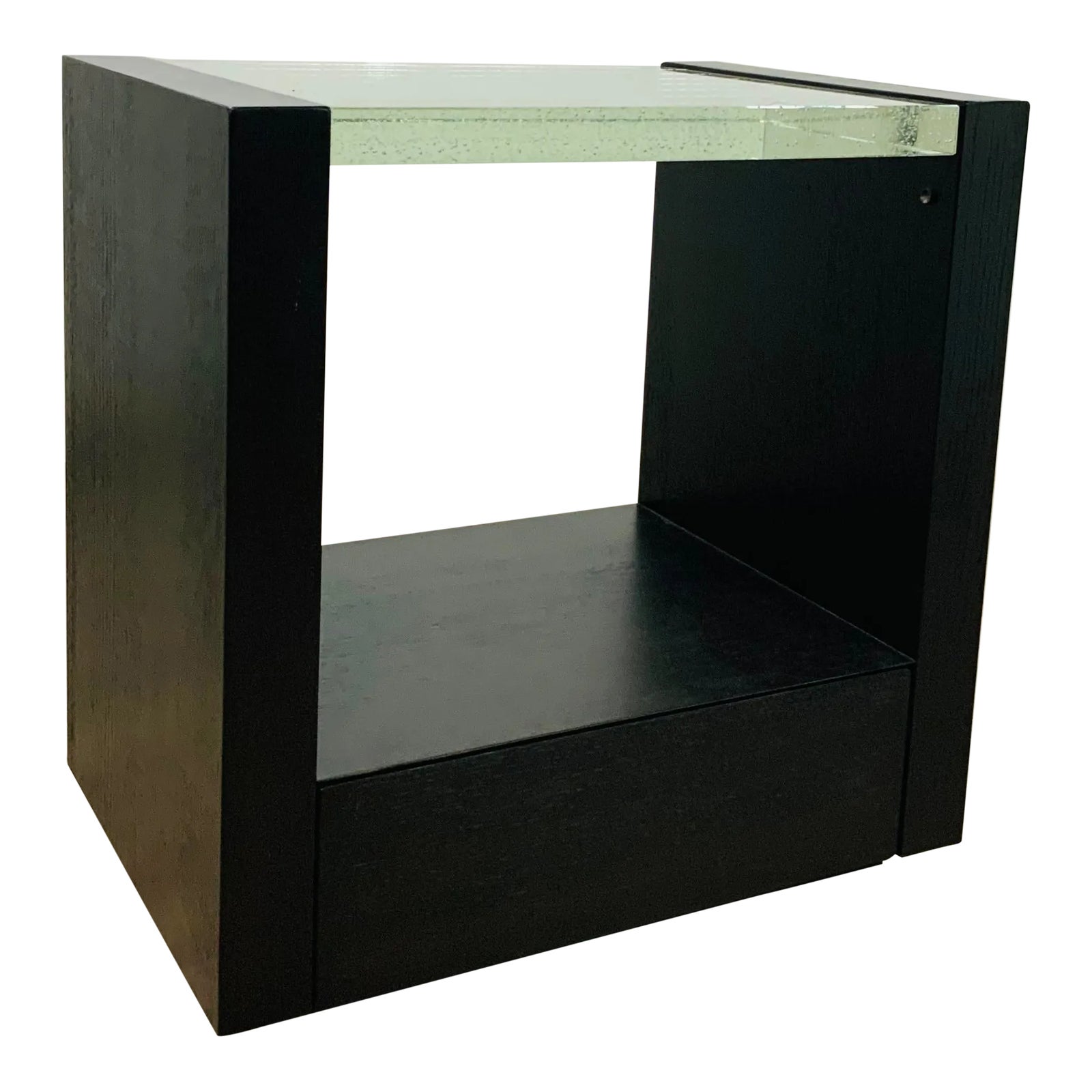 Caracole Contemporary Black Remix Nightstand | Chairish