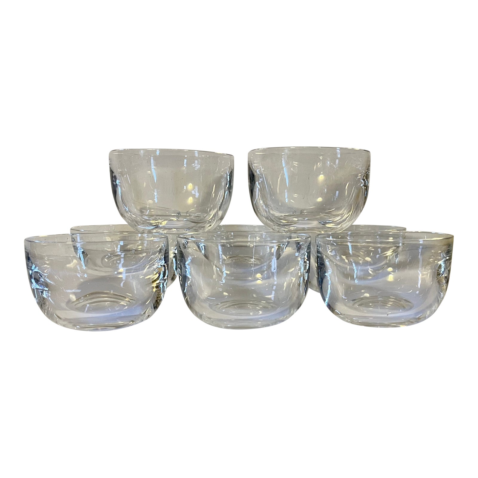 Steuben Crystal Dessert Dishes or Bowls Circa 1930's Frederick Carder ...