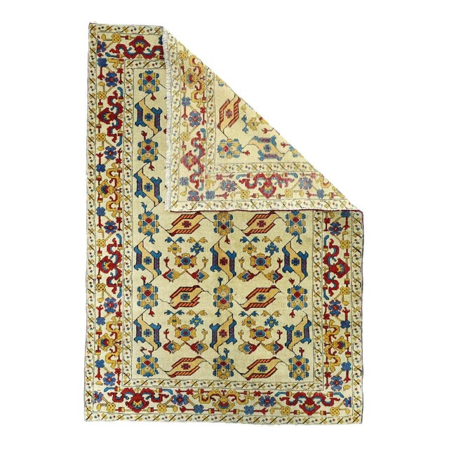 Antique Tuduk Rug 4'1'' x 6'2'' | Chairish