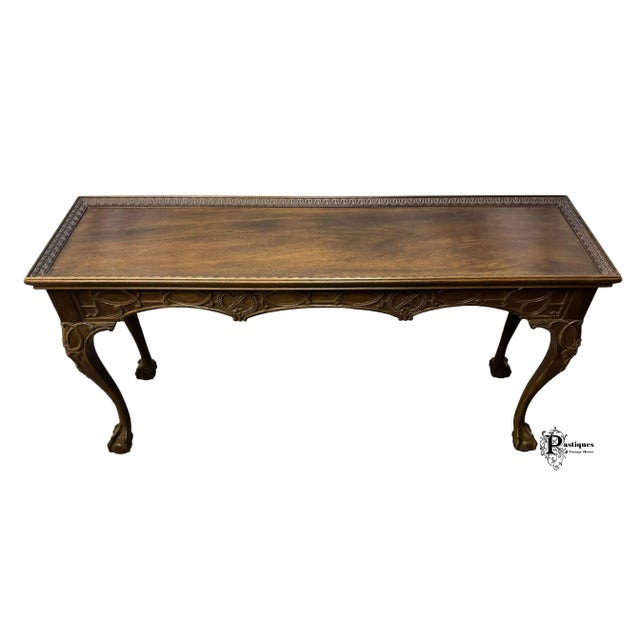 Vintage Henredon Traditional Regency Style Mahogany Console Table ...