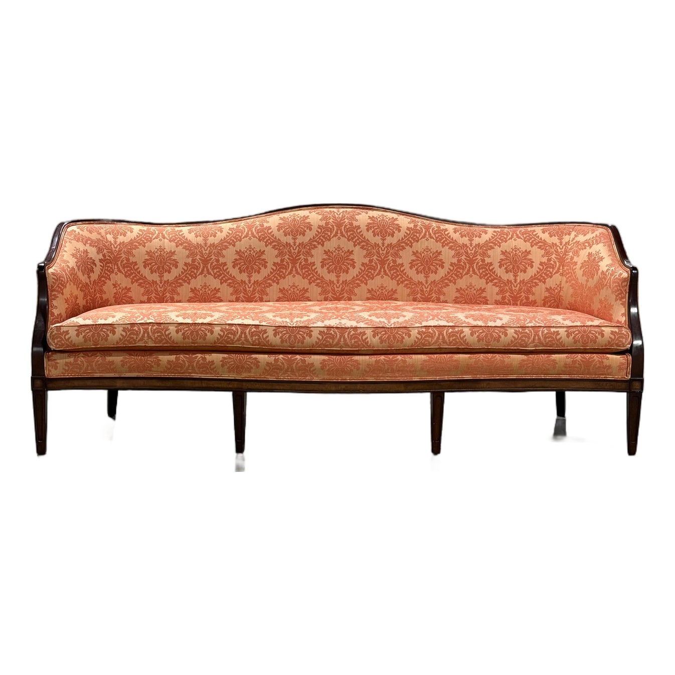 1970s Hickory Chair Company Camelback Sofa | Chairish