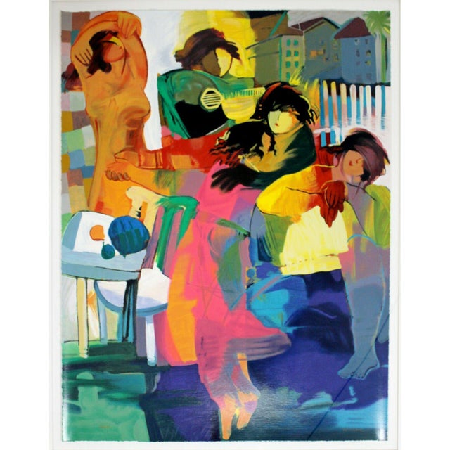 Contemporary Framed Lithograph by Hessam Abrishami Cherish The Day 200/ ...