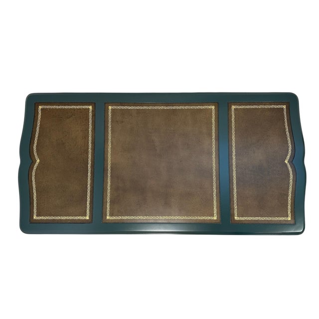 1970s Sligh Furniture Green Writing Desk, Newly Refinished | Chairish