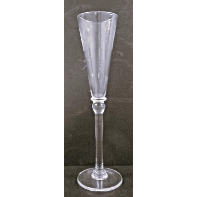 Simon Pearce Heartland Champagne Flutes Set of 10 | Chairish