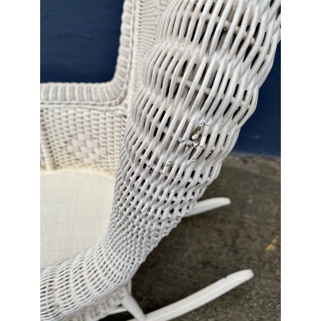 Victorian Wicker Rocking Chair | Chairish