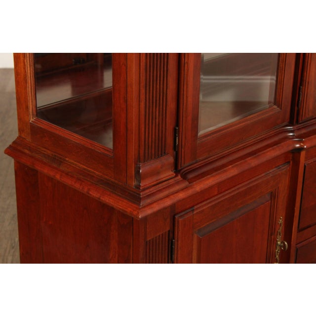 Pennsylvania House Large Cherry China Display Cabinet | Chairish