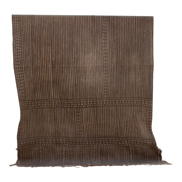 Tribal Lined African Mudcloth | Chairish