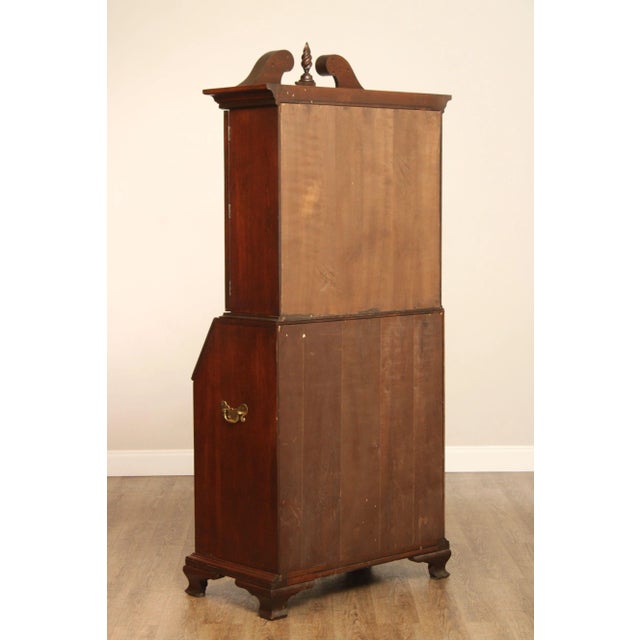 Harden Chippendale Style Blockfront Secretary Desk | Chairish