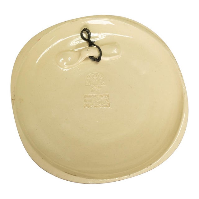 'Profil De Jacqueline' Ceramic Convex Madoura Pottery Wall Plaque A ...