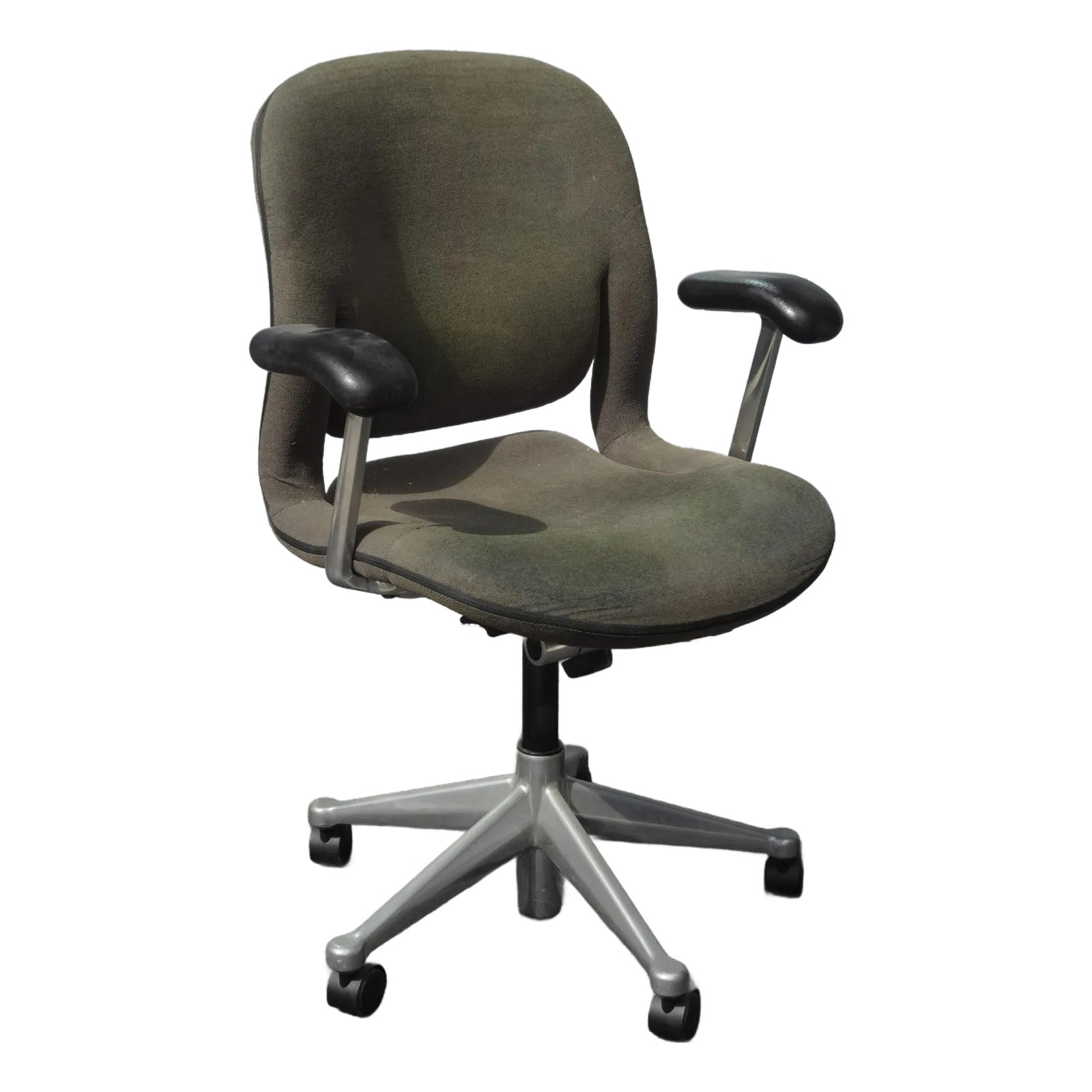 3of4 Vintage Herman Miller Task Desk Arm Chair Aluminum Base Adjustible ...